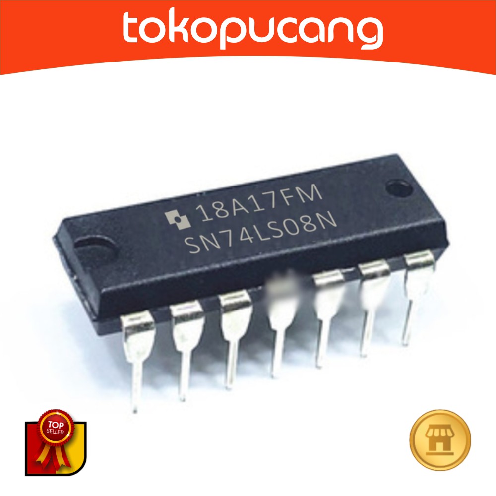 Jual IC TTL 7408 AND GATE LOGIC 74LS08N TRANSISTOR QUAD 2-INPUT 74LS08 ... Jual IC TTL 7408 AND GATE LOGIC 74LS08N TRANSISTOR QUAD 2-INPUT 74LS08 ...