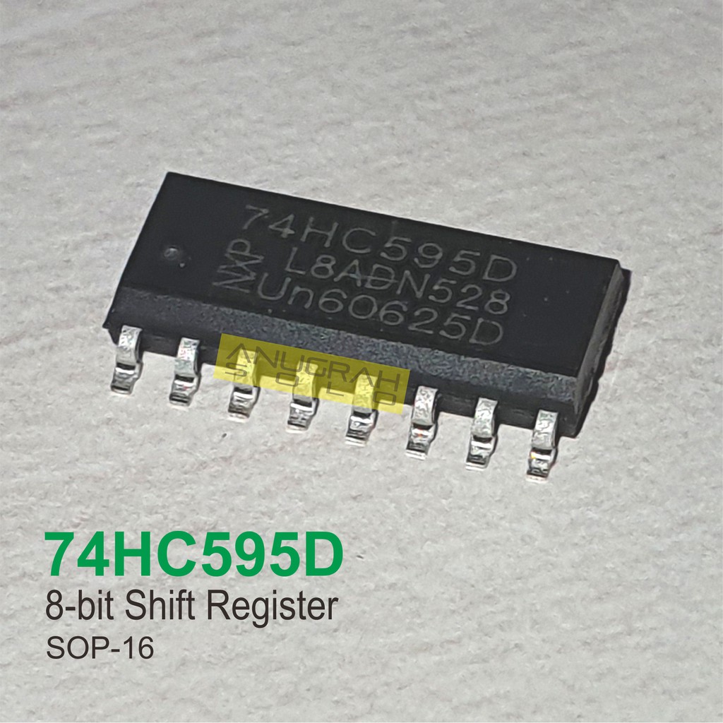 Jual IC 74HC595 74HC595D SOP-16 SMD 8-bit Shift Register Chip Indonesia ...