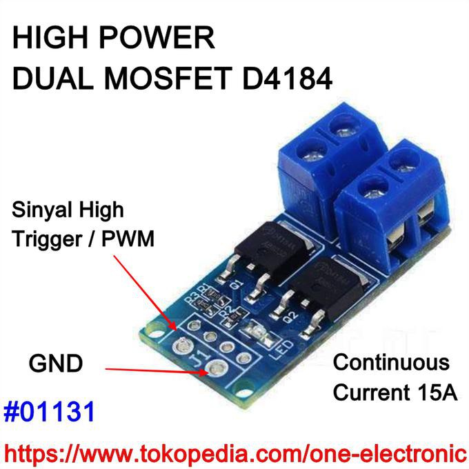 Jual Ini D4184 Dual Mosfet High Power Driver Motor Pwm Switch Trigger Arduino Berkualitas