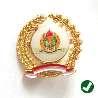 Jual Lencana PGRI - Pin PGRI Model Padi Dan Kapas Atribut Guru | Shopee ...