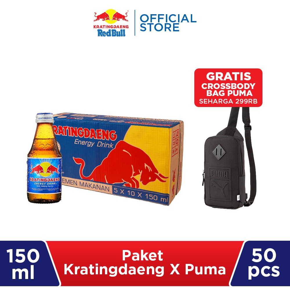 Jual Kratingdaeng Regular 150ml - 50pcs (Free Crossbody Bag Puma ...
