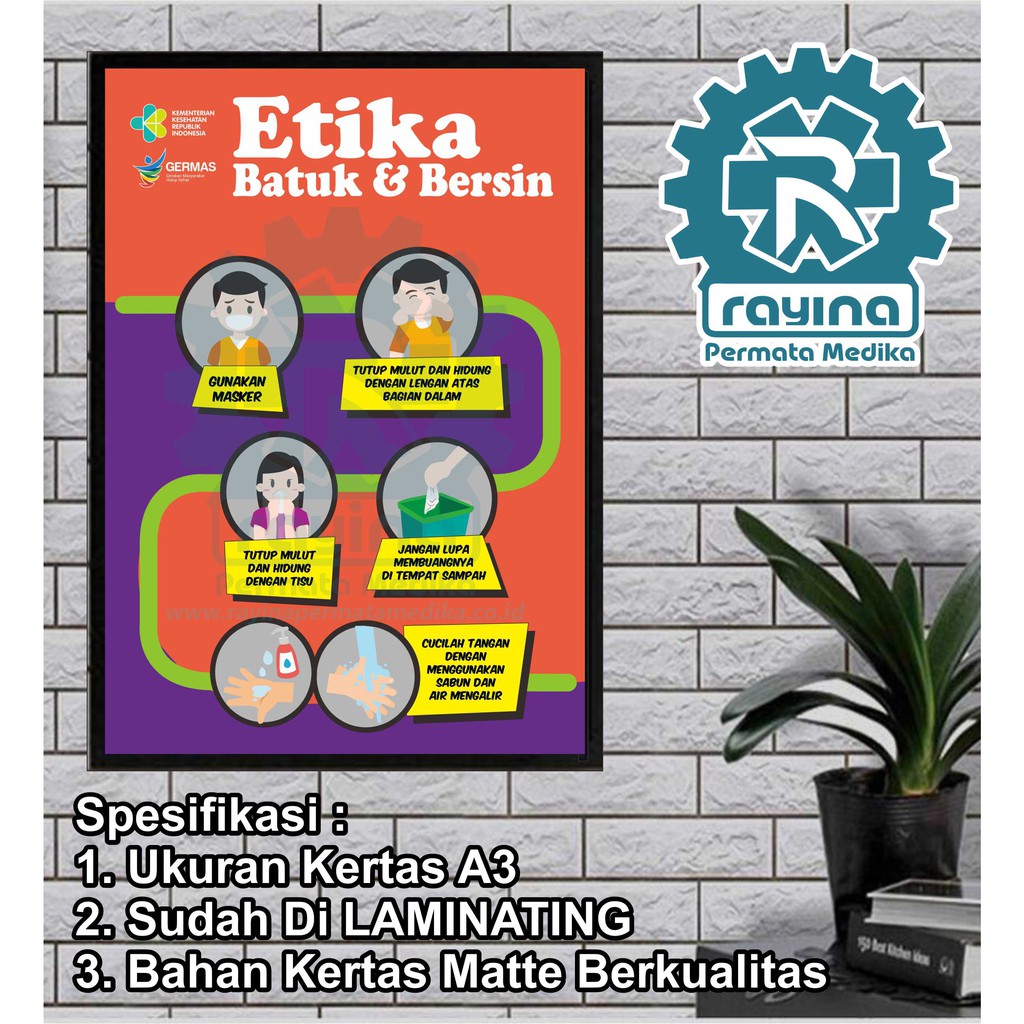 Jual Poster Etika Batuk dan Bersin | Shopee Indonesia