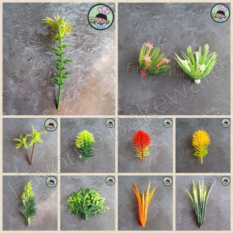 Jual Topper Cake Birthday Hiasan Kue Tart Ulang Tahun Rumput Pohon ...