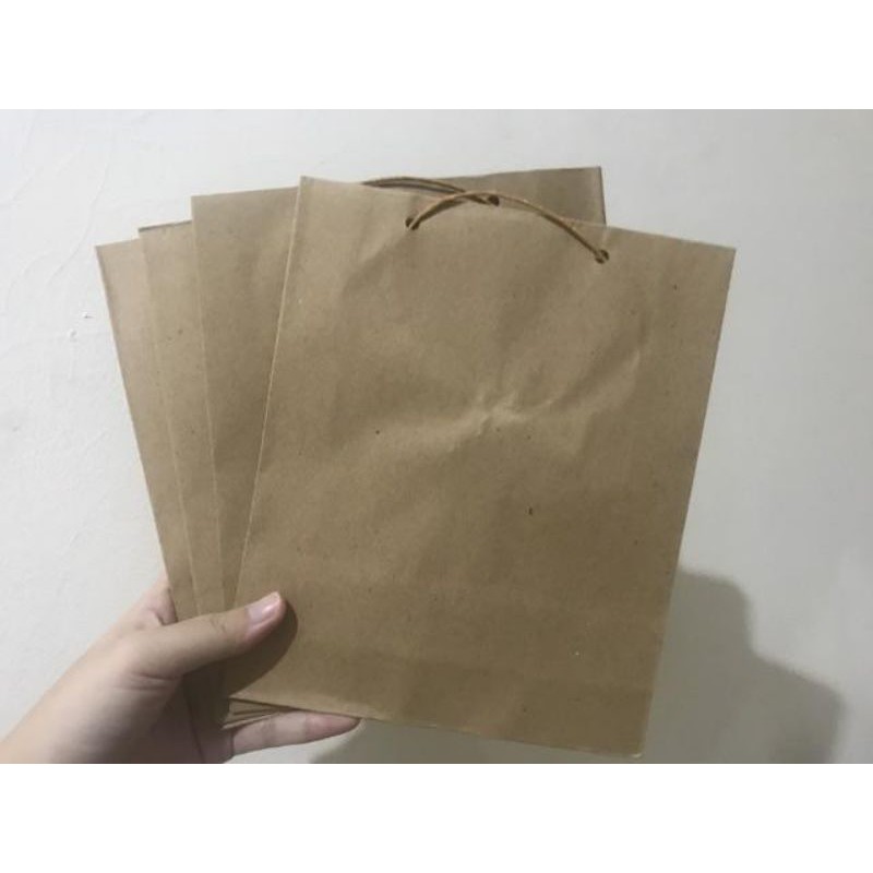 Jual paper bag coklat polos16x10x4 cm | Shopee Indonesia