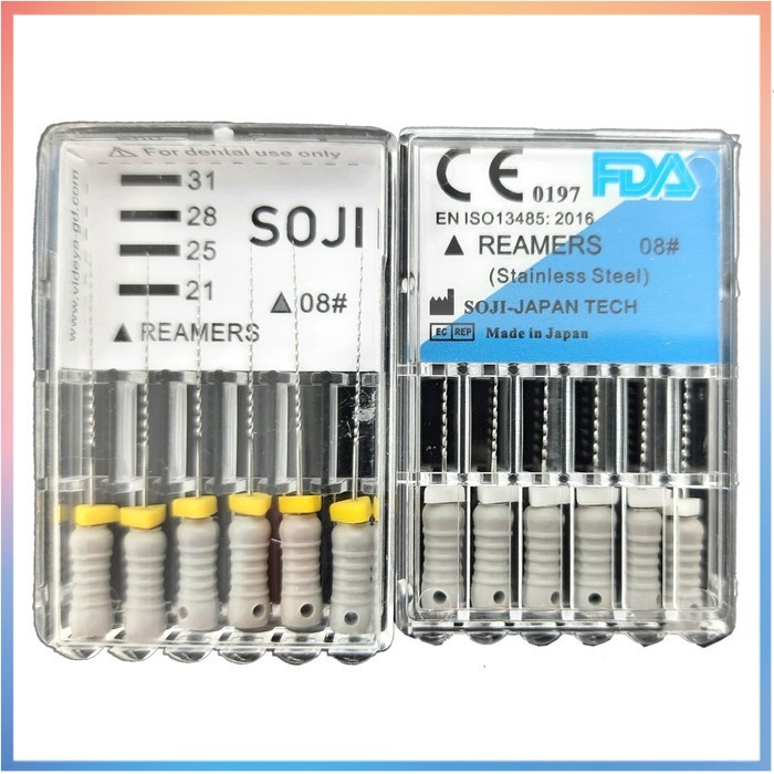 Jual Dental Jarum Endo Reamers Stainless Steel SS UKURAN #08 - 25 mm | Shopee Indonesia