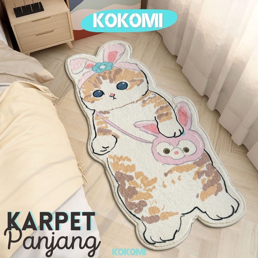 Jual Kokomi KAWAI Karpet Kamar Tidur Aesthetic Premium Carpet 40x120cm ...