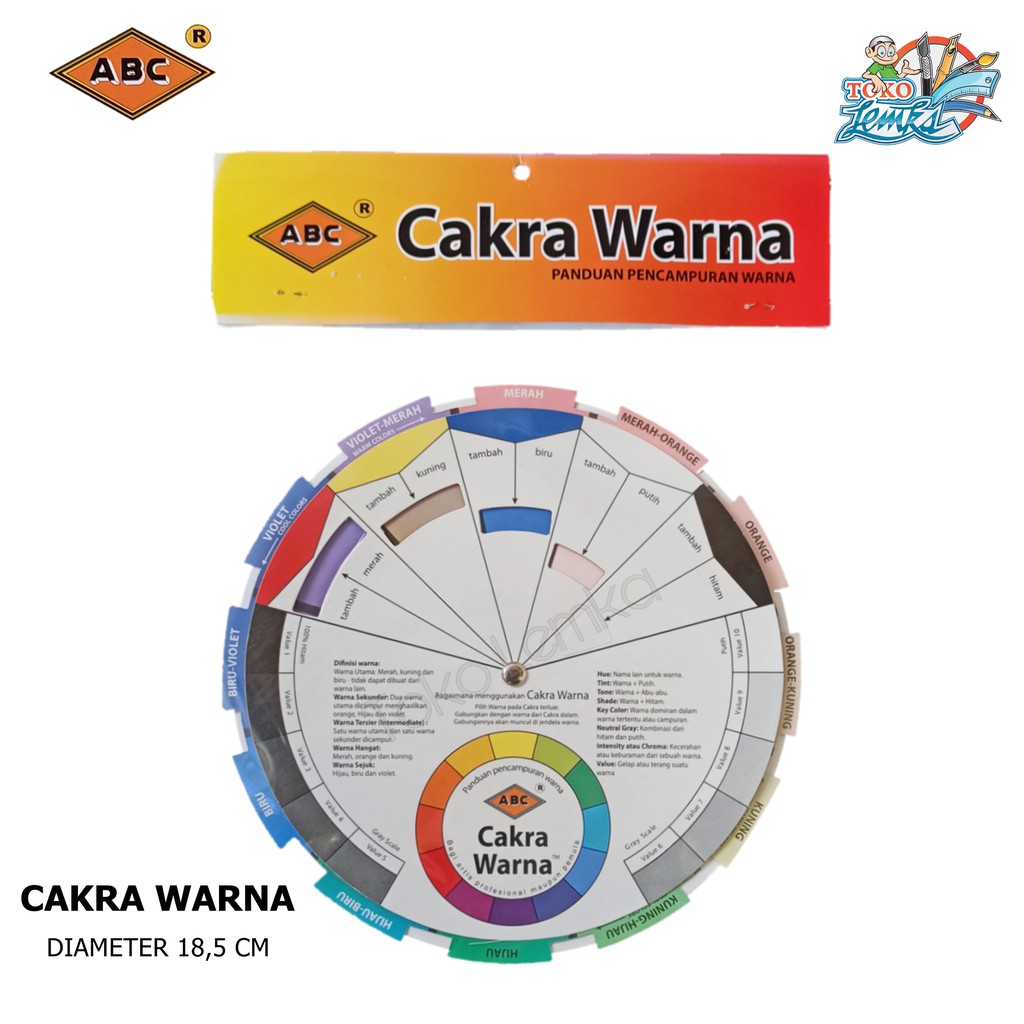 Jual Color Wheel / Cakra Warna Diameter 18,5cm / ABC Color Wheel ...