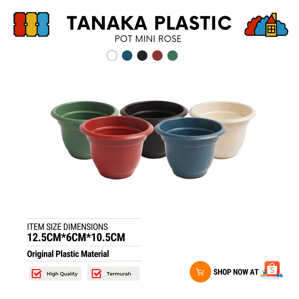 Jual TANAKA Pot Mini Rose Pot Mini Succulent Kaktus Mini Pot Sekulen ...