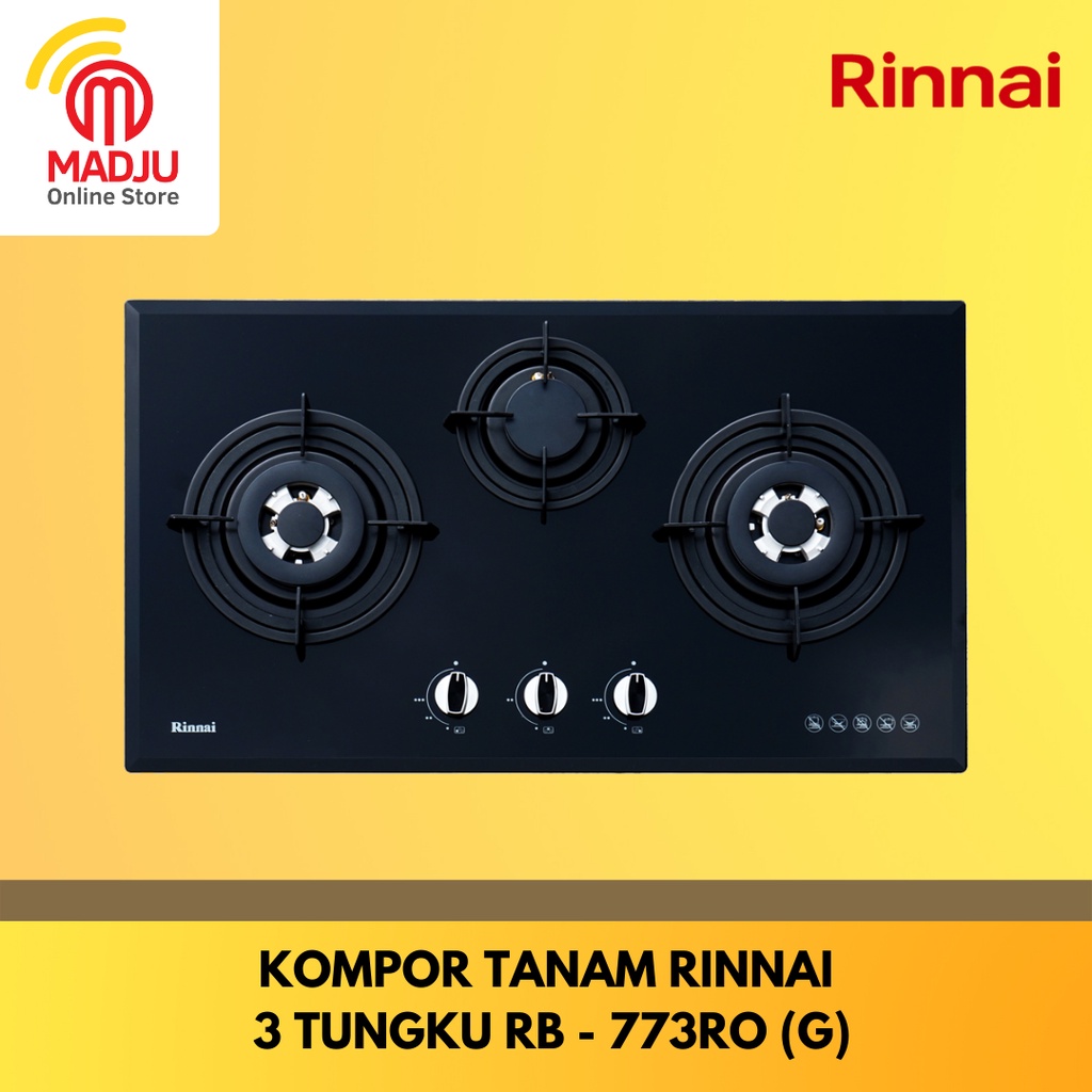 Jual Kompor Tanam Rinnai 3 Tungku RB - 773RO (G) | Shopee Indonesia