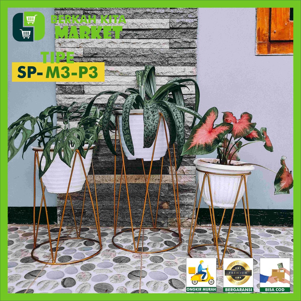 Jual Standing Pot Besi Pot Minimalis Standing Plant Dekorasi Tanaman ...