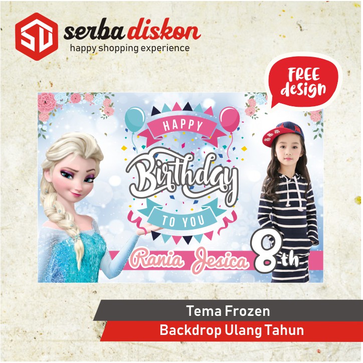 Jual Banner Ulang Tahun Anak Backdrop Banner ULtah | Shopee Indonesia