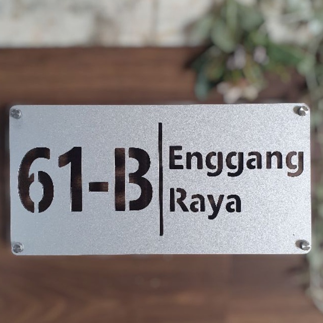Jual plat nomor rumah nomer rumah aluminium composite panel | Shopee ...