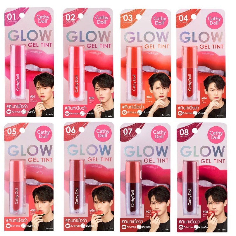 Jual CATHY DOLL GLOW GEL TINT X BRIGHTWIN WIN METAWIN BRIGHT VACHIRAWIT LIP TINT Indonesia ...