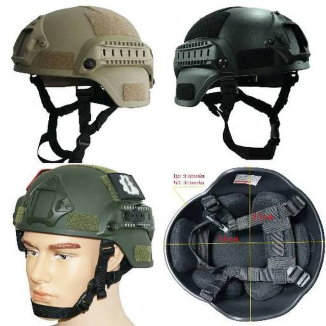 Jual Helm Tactical Airsoft Gun Paintball CS SWAT - MICH2000 - TaffSPORT ...