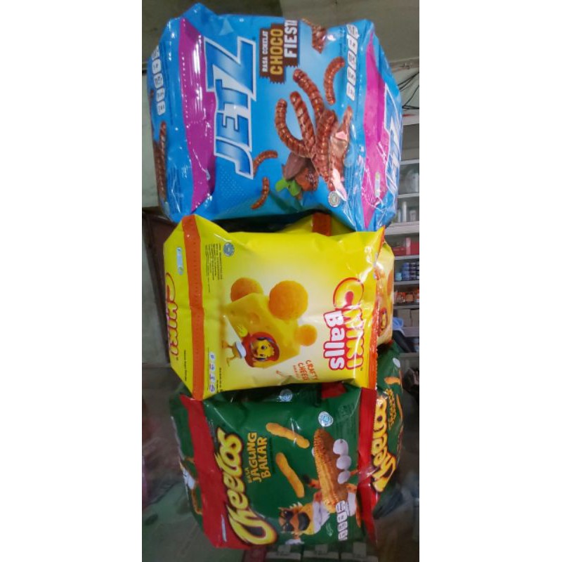 Jual Chiki snack renteng all variant (1renteng isi 10pcs) | Shopee ...
