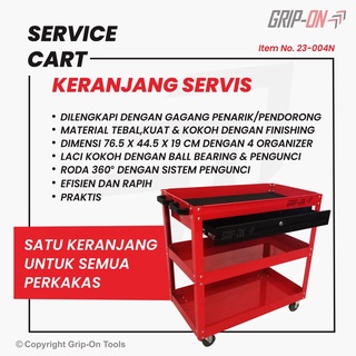 Jual GRIP-ON SERVICE CART / TROLLEY SERVIS DENGAN LACI DAN KUNCI ...