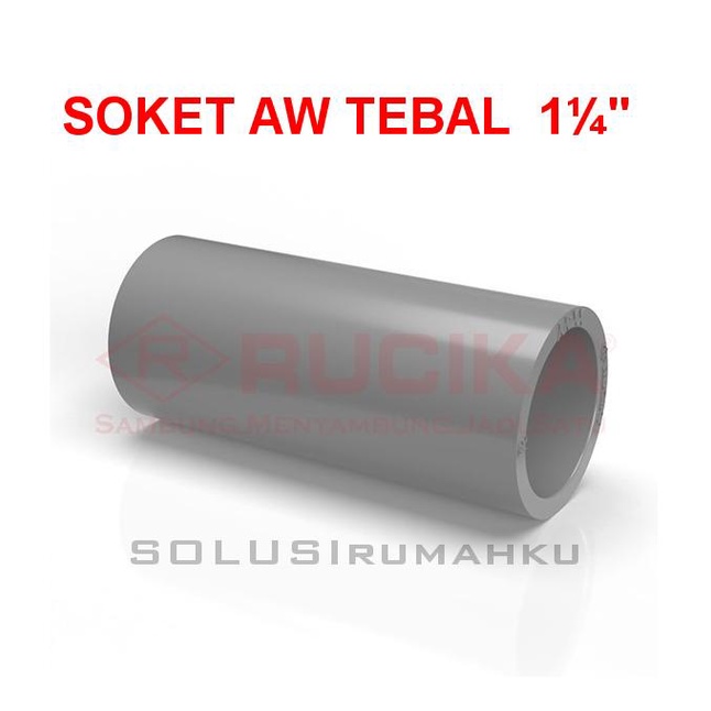 Jual RUCIKA SOKET AW 1-1/4" TEBAL / Sambungan Pipa Lurus 1.25 inch 1,25 ...