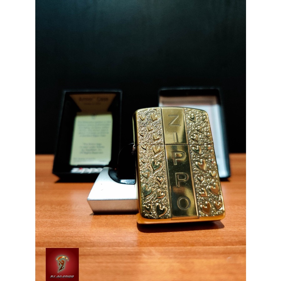 Jual Zippo Armor Love Plated Zippo Special Original With Seal Orange | Shopee Indonesia
