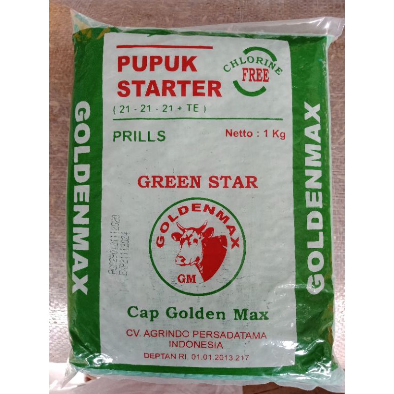 Jual PUPUK STARTER GOLDEN MAX (21-21-21+TE)1KG | Shopee Indonesia