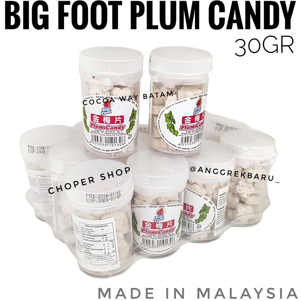 Jual Bigfoot Plum Candy 30gr | Shopee Indonesia