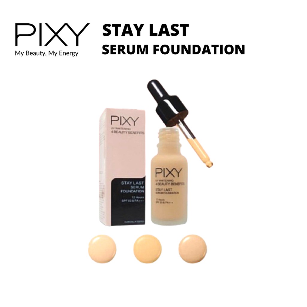 Jual Pixy Stay Last Serum Foundation 17 ML Indonesia|Shopee Indonesia