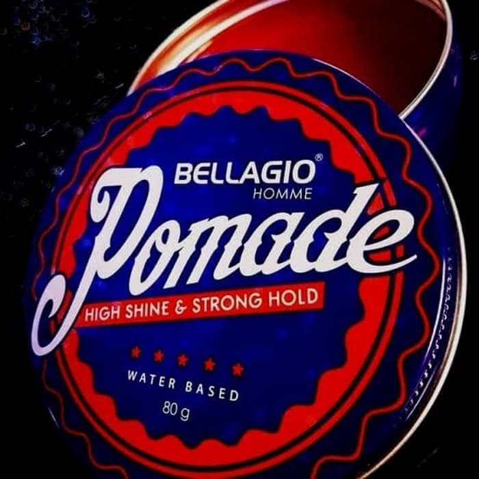 Jual Bellagio Pomade 80 gr varian warna BIRU atauMERAH dan HITAM ...