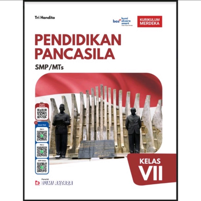 Jual Buku SMP MTs Kelas VII Pendidikan Pancasila KURIKULUM MERDEKA AJ-PNDK [BUMI AKSRA] | Shopee ...
