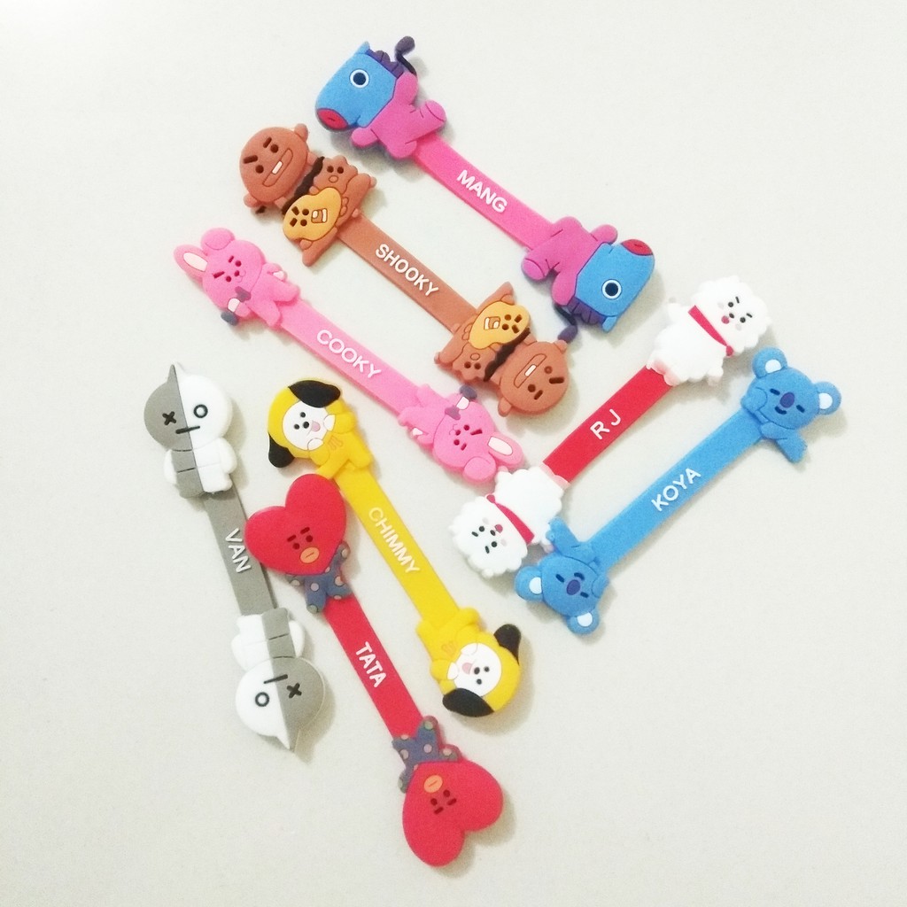 Jual BT21 Cord Holder / Pengikat kabel karakter BTS | Shopee Indonesia