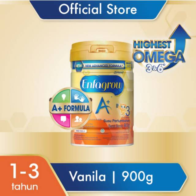 Jual Enfagrow A+ 3 Susu Vanilla 900 gr | Shopee Indonesia