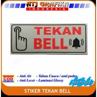 Jual Stiker tekan bell sticker lonceng bunyi pintu toko rumah | Shopee ...