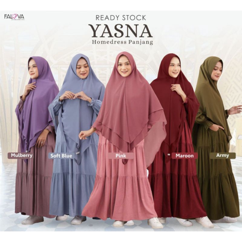 Jual Homedress Panjang YASNA Ukuran Dewasa by Falova | Shopee Indonesia