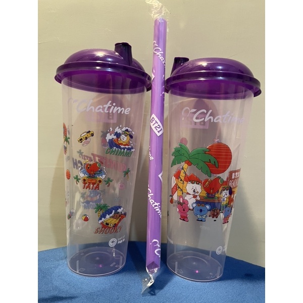 Jual reusable cup Chatime X BT21 (Summer Version) | Shopee Indonesia