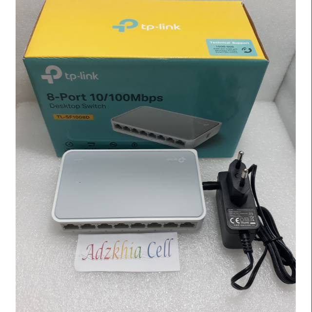 Jual TP-LINK TL-SF1008D 8-Port 10/100Mbps Switch hub LAN TPlink TL SF 1008D Switch desktop 8port ...