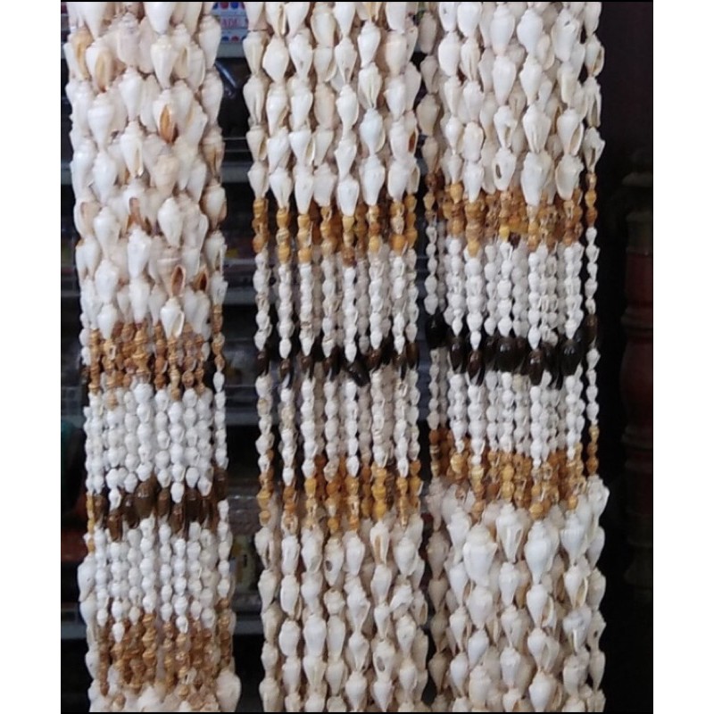 Jual tirai / gorden kerang putih murah FREE KARDUS DAN BUBLE WRAP ...