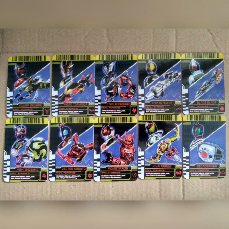 Jual Kartu Kamen Rider Decade Final Form Ride Cards | Shopee Indonesia
