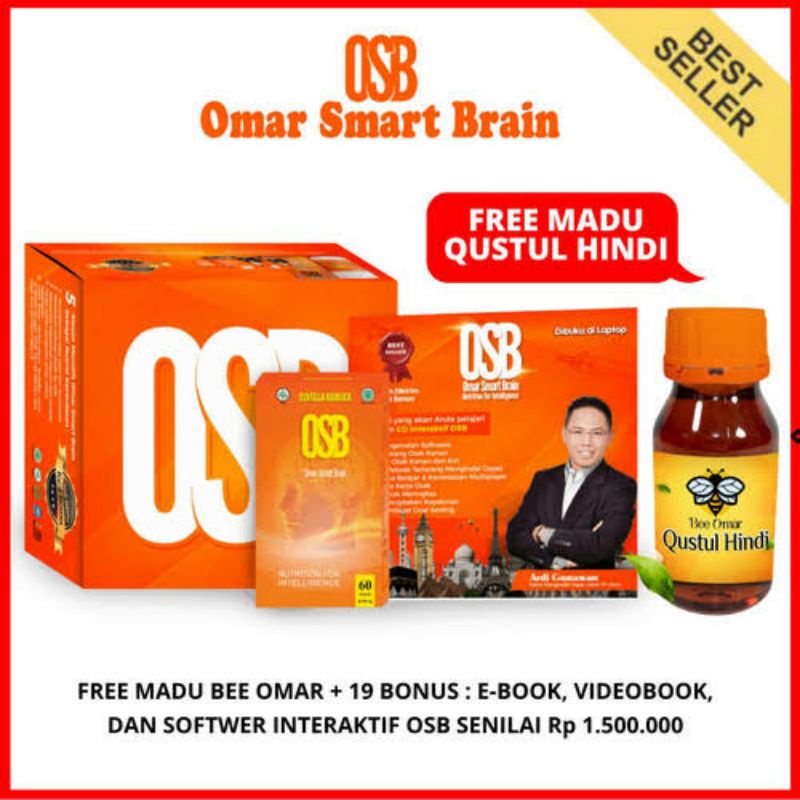 Jual OSB Bonus Madu Omar Smart Brain Herbal Otak Free Software Hafal Cepat | Shopee Indonesia