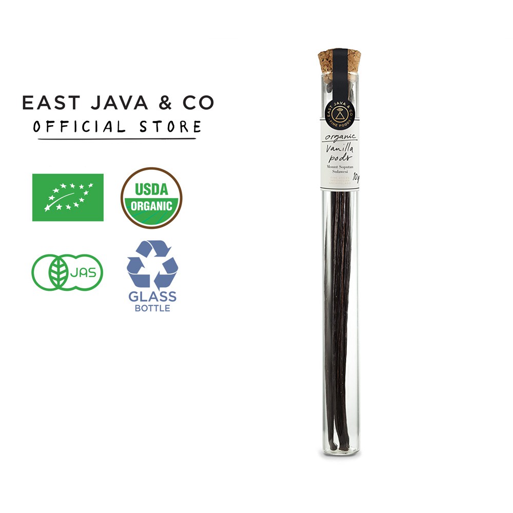 Jual East Java & Co Organic Vanilla Pods - 10g (Biji Vanilla Organik ...