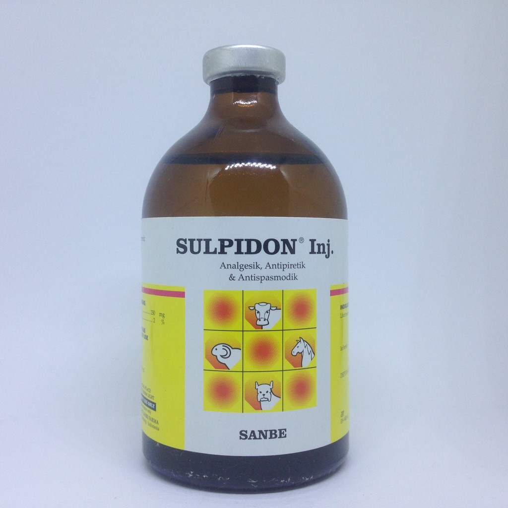 Jual SULPIDON INJ 100 ml Analgesik Antipiretik & Antispasmodika hewan ...