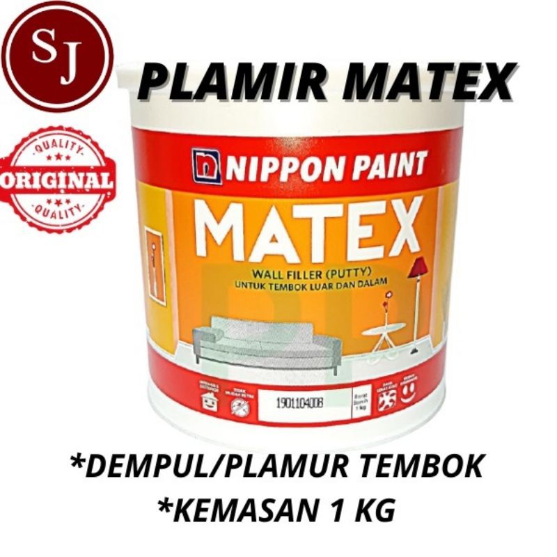 Jual Dempul Matex Plamir Plamur Pelamir Tembok Wall Filler Putty 1Kg ...