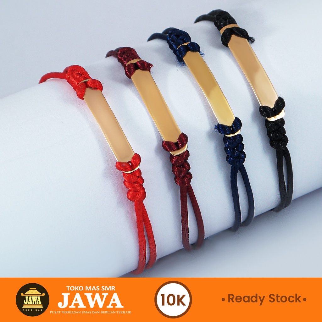 Jual Gelang Emas Tali Plat Kadar 10 Karat Toko Mas Jawa | Shopee Indonesia