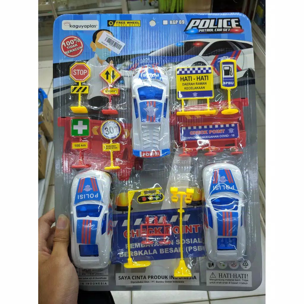 Jual Mainan mobil polisi set rambu lalu lintas murah | Shopee Indonesia