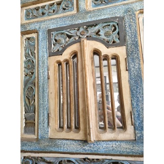 Jual kaca ukir model jendela / cermin krepyak model bali ukir jepara ...