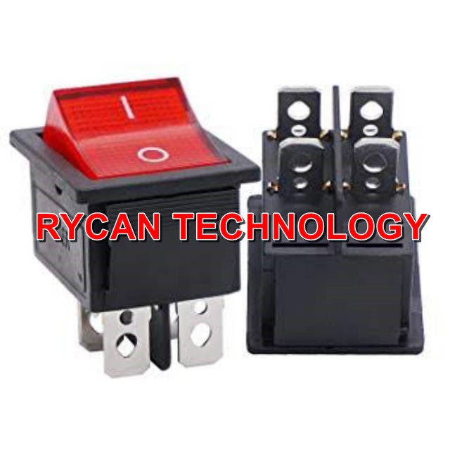 Jual SAKLAR ROCKET SWITCH BESAR POWER SWITCH 4 PIN MERAH | Shopee Indonesia