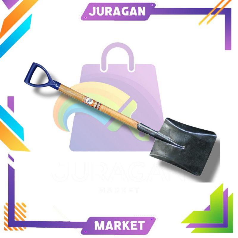Jual Sekop Pasir Gagang Kayu - Sekop Plat Besi KD205 | Shopee Indonesia