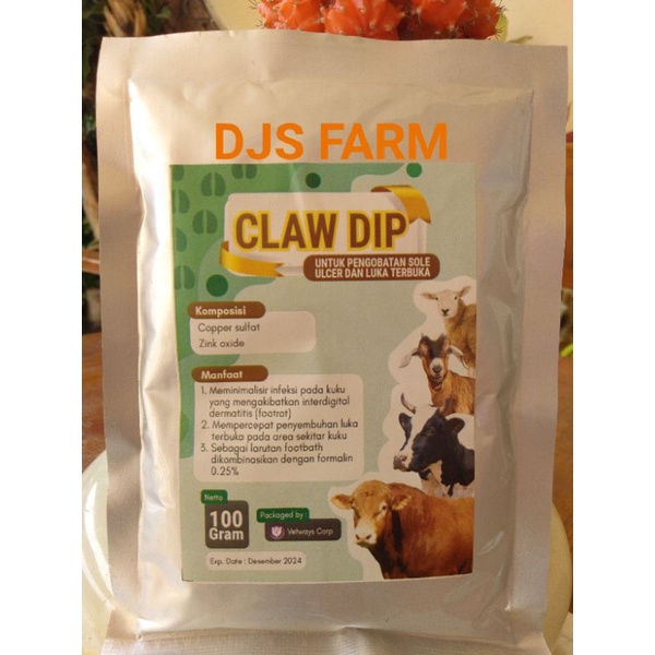 Jual Claw Dip 100 gram Clawdip Obat Luka Kuku PMK Sapi Kambing Hewan ...