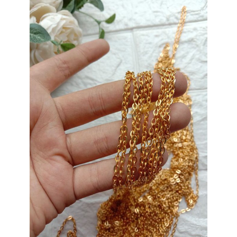Jual Rantai gold 0.7 meteran Indonesia|Shopee Indonesia