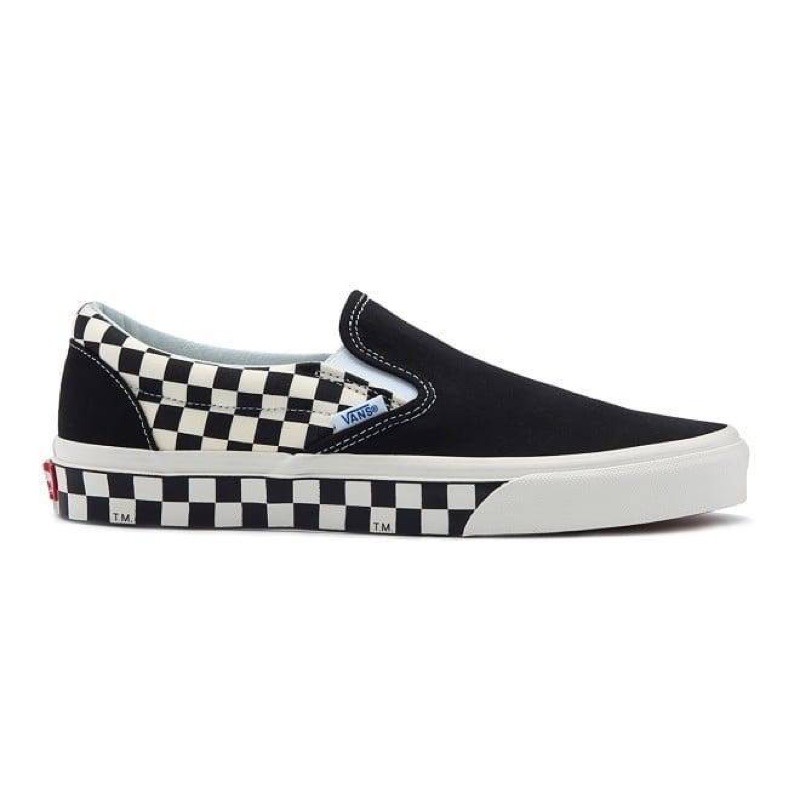 Jual Vans Slip On Sidewall Checkerboard Black White Original | Shopee ...