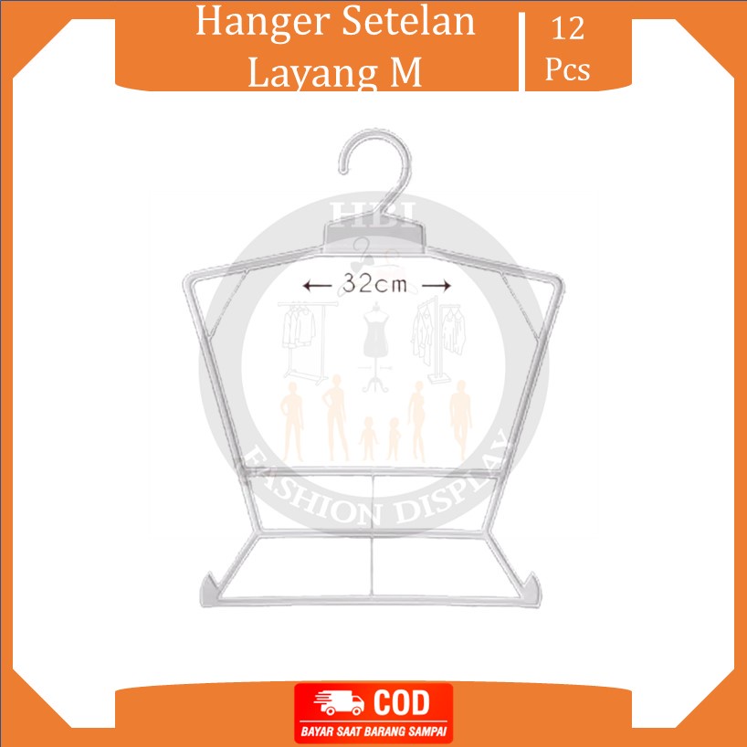 Jual Hanger Baby model Layang ukuran M harga per Lusin / Gantungan Baju ... Jual Hanger Baby model Layang ukuran M harga per Lusin / Gantungan Baju ...