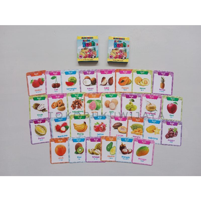 Jual Flash Card Anak Buah Buahan (nv) | Shopee Indonesia