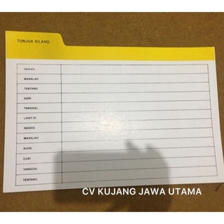 Jual Out indikator Arsip / Out guide & Out Sheet / Tunjuk Silang ...